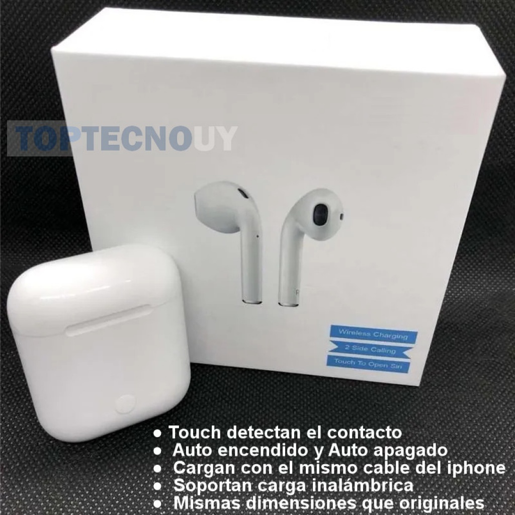 AURICULARES BLUETOOTH SIMIL AIRPODS IPHONE + CAJA DE CARGA AIRPLUS ...