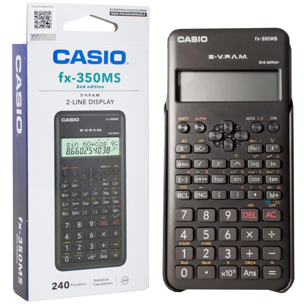 CALCULADORA CIENTIFICA CASIO FX-350MS 2DA EDICION 240 FUNCIONES HOGAR Varios