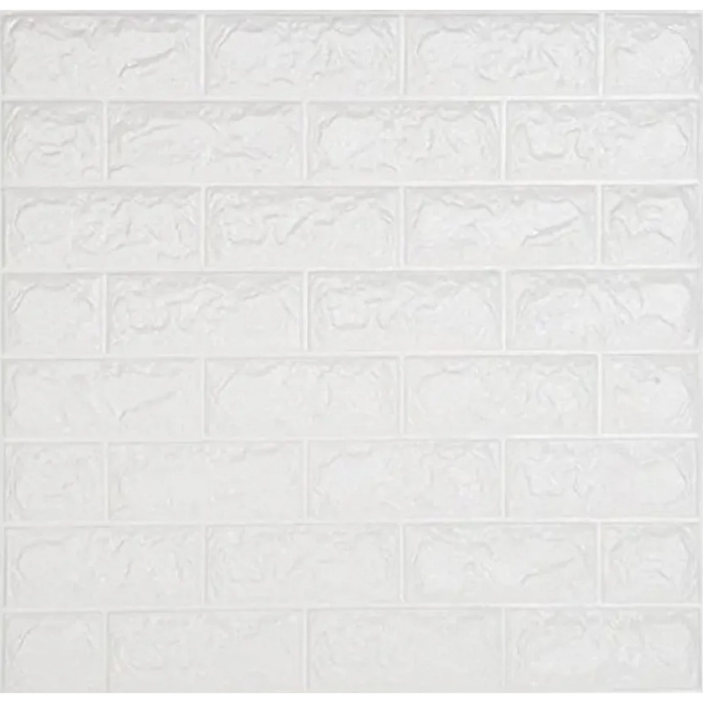 PACK X10 PLACA PANEL BLANCA REVESTIMIENTO PARED AUTOADHESIVA 70X77CM HOGAR